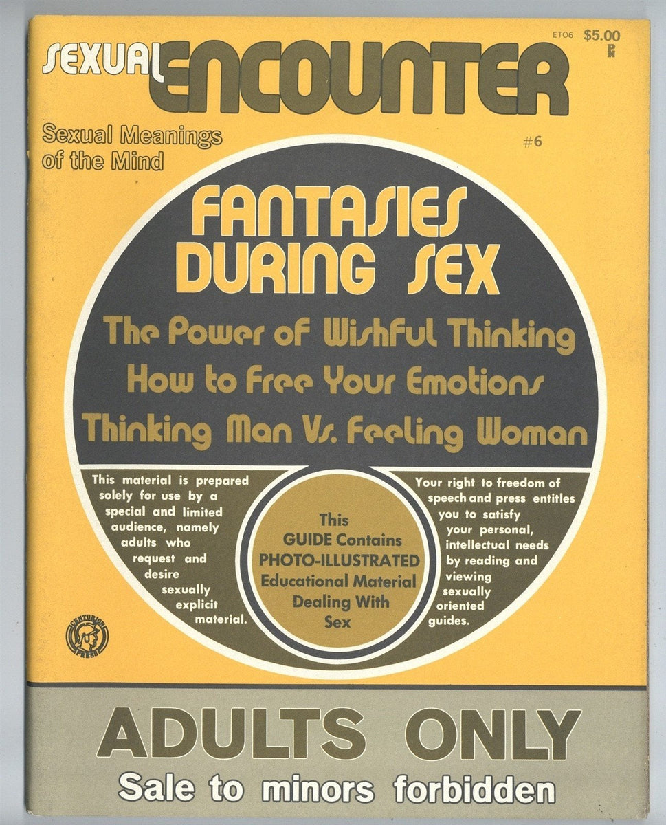 Sexual Encounters #6 Vintage 1973 Centurion Press Interracial Sex 68pg – oxxbridgegalleries