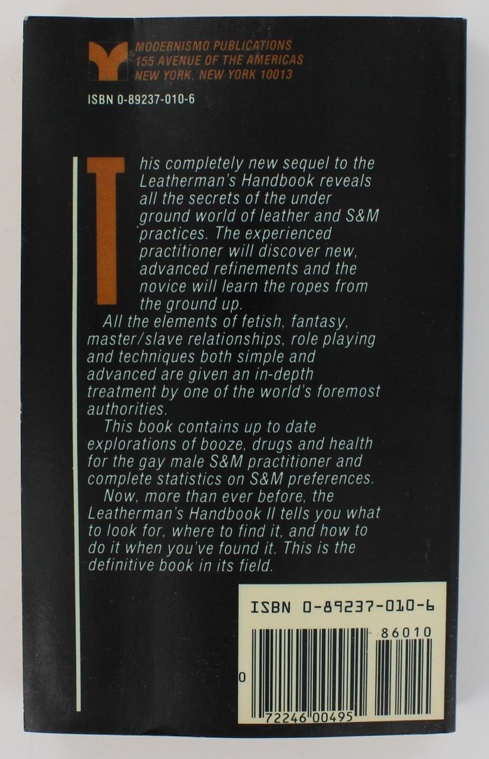 Larry Townsend The Leatherman's Handbook II 1982 High Grade Gay BDSM L ...