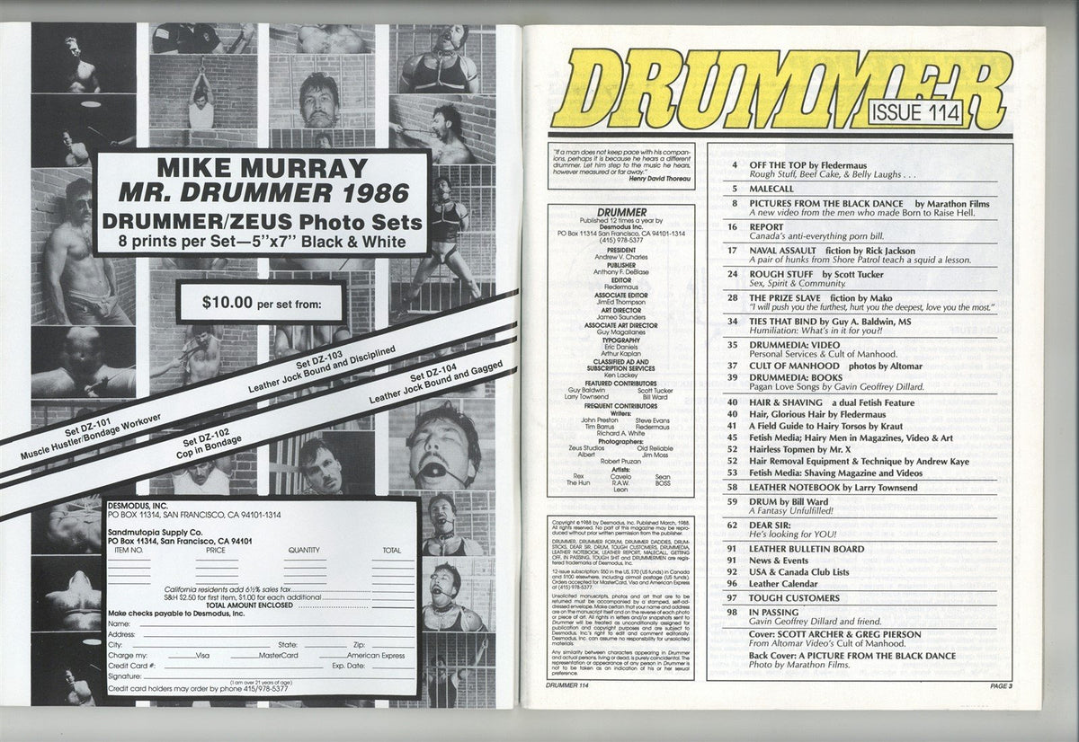 Drummer #114 Scott Archer, Greg Pierson 1988 Larry Townsend, Bill Ward ...