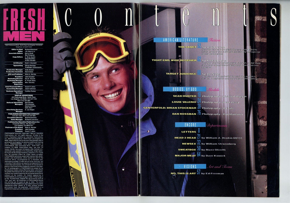 Freshmen 1991 Louie Valerio, Sean Hunter, Brian Stockmar 92pgs Dan Ros ...