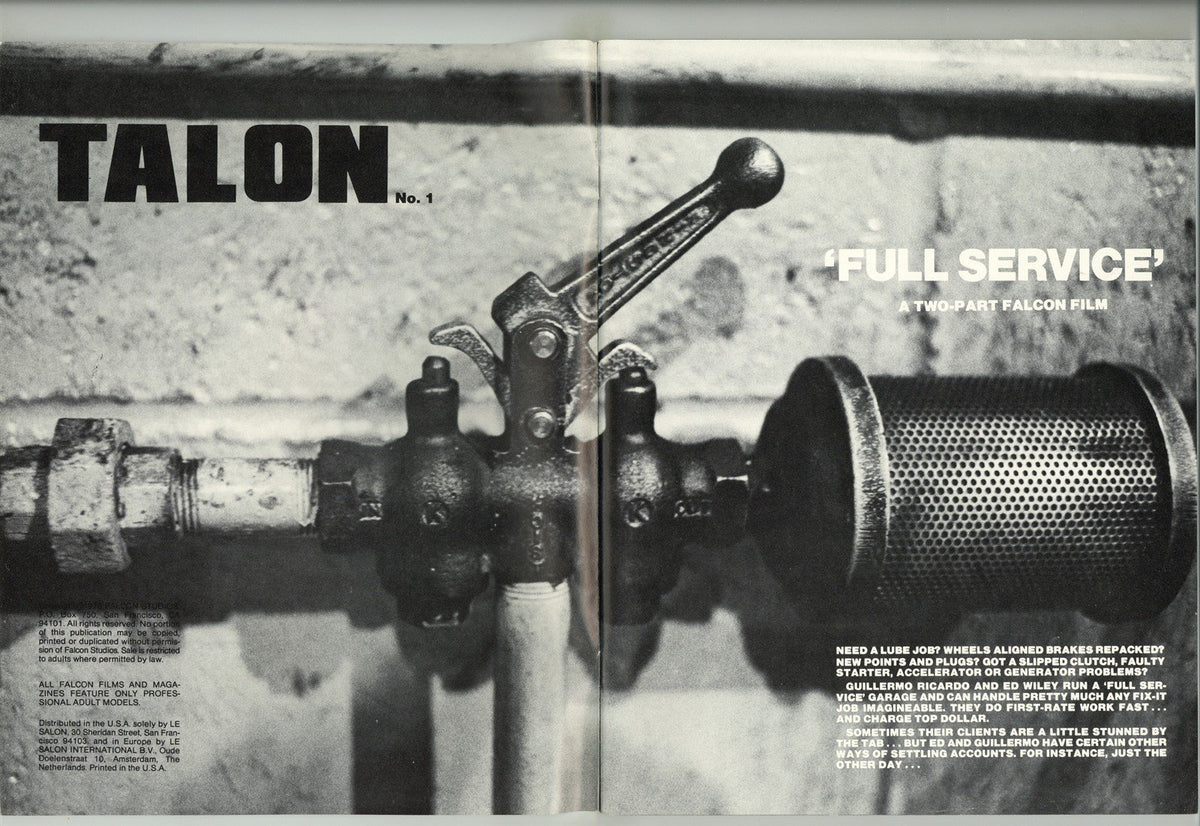 Talon V1#1 Guillermo & Ed Wiley 1978 Falcon Studios Film "Full Service ...