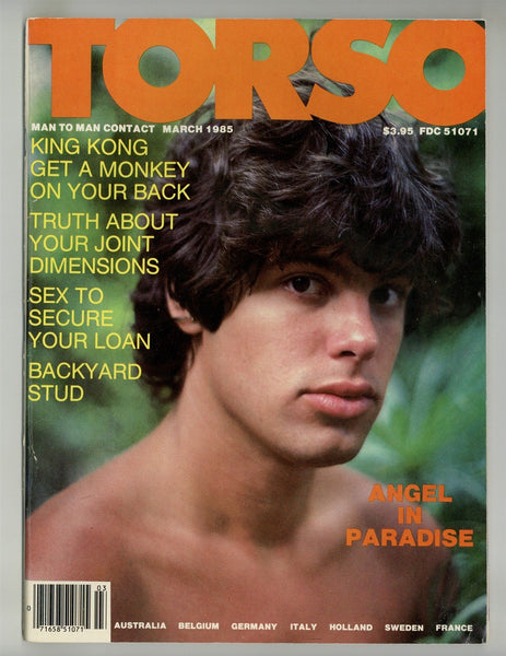 Torso 1985 Angel Rivera, Billy Burke, Brad Foster 100p Gay Pinup Magaz ...